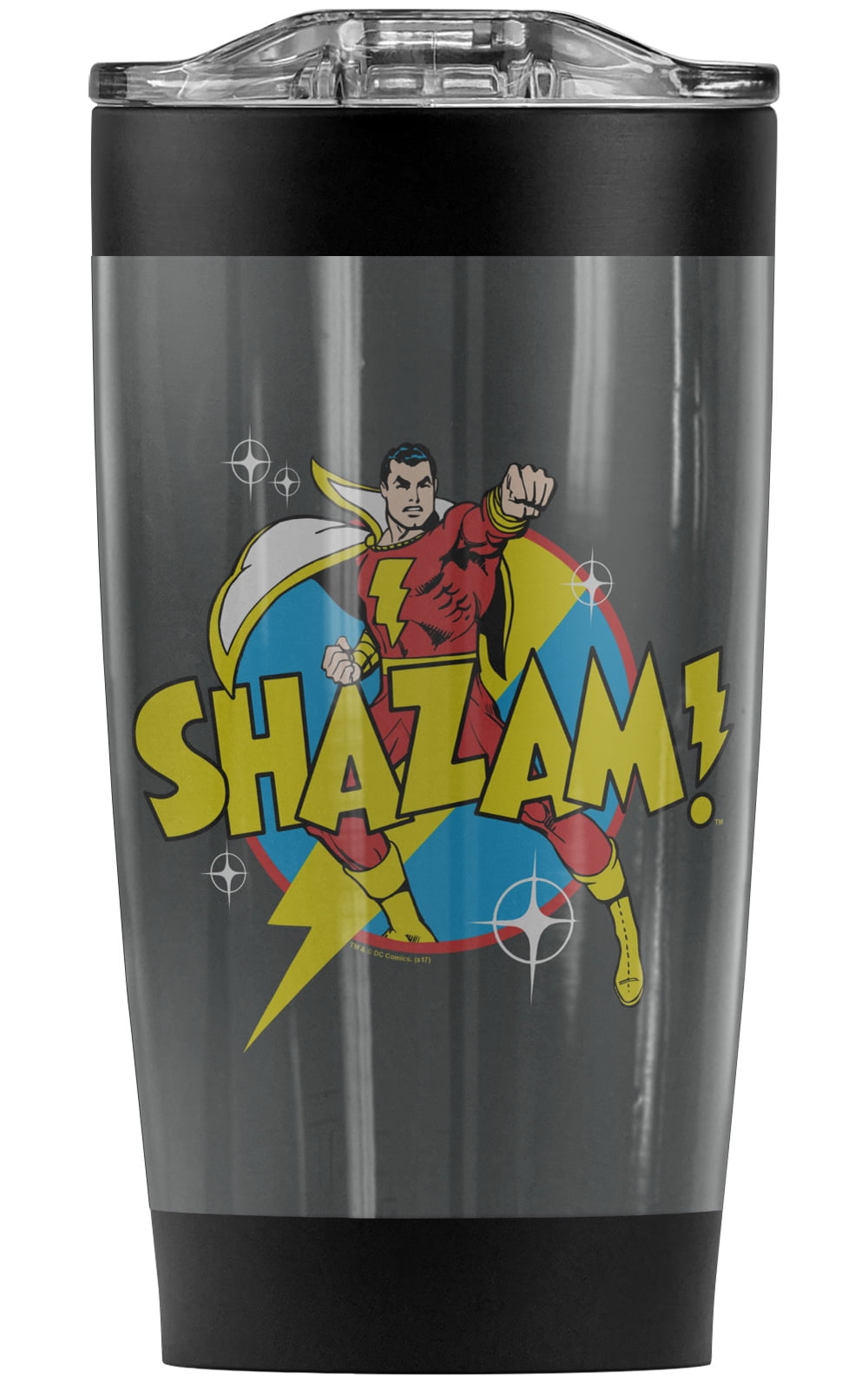 Justice League Shazam! Power Bolt Stainless Steel Tumbler 20 oz Coffee ...