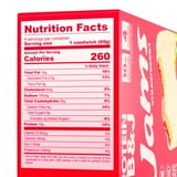 Jams Strawberry 10g Protein PB&J Frozen Sandwiches 4 Count, 9.7 Oz - Walmart.com