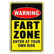 Caution Farting Zone Sign - Walmart.com