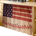 American Flag Vintage Cabinet Curtains 35''x35'', Farmhouse Baseball ...