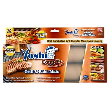Heavy Duty Non Stick Reusable BBQ Grill Mat (Set of 2) - Walmart.com