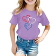 Bainana Girls Short Sleeve T-Shirt Toddler Cartoon Print Short Sleeve ...