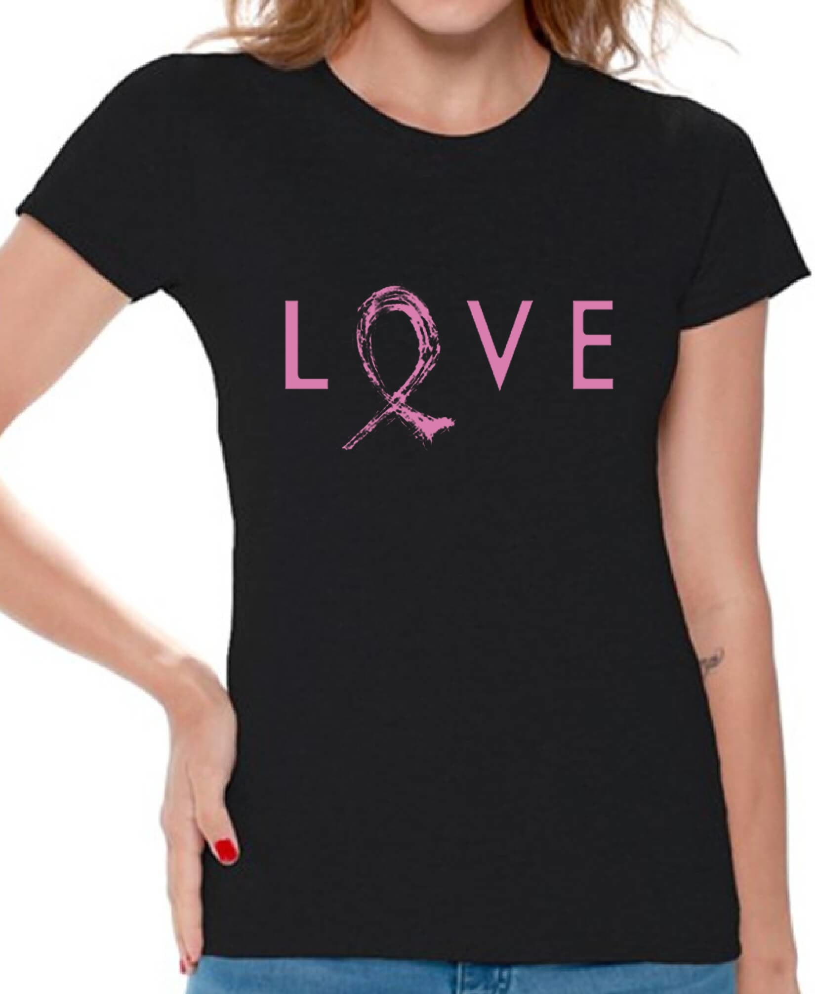 Breast Cancer Awareness T shirts For Women Cancer Shirts Breast Cancer ...