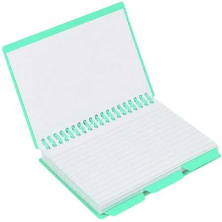 C-Line Spiral Bound Index Card Notebook with Tabs, Includes 60 Ruled 3 ...