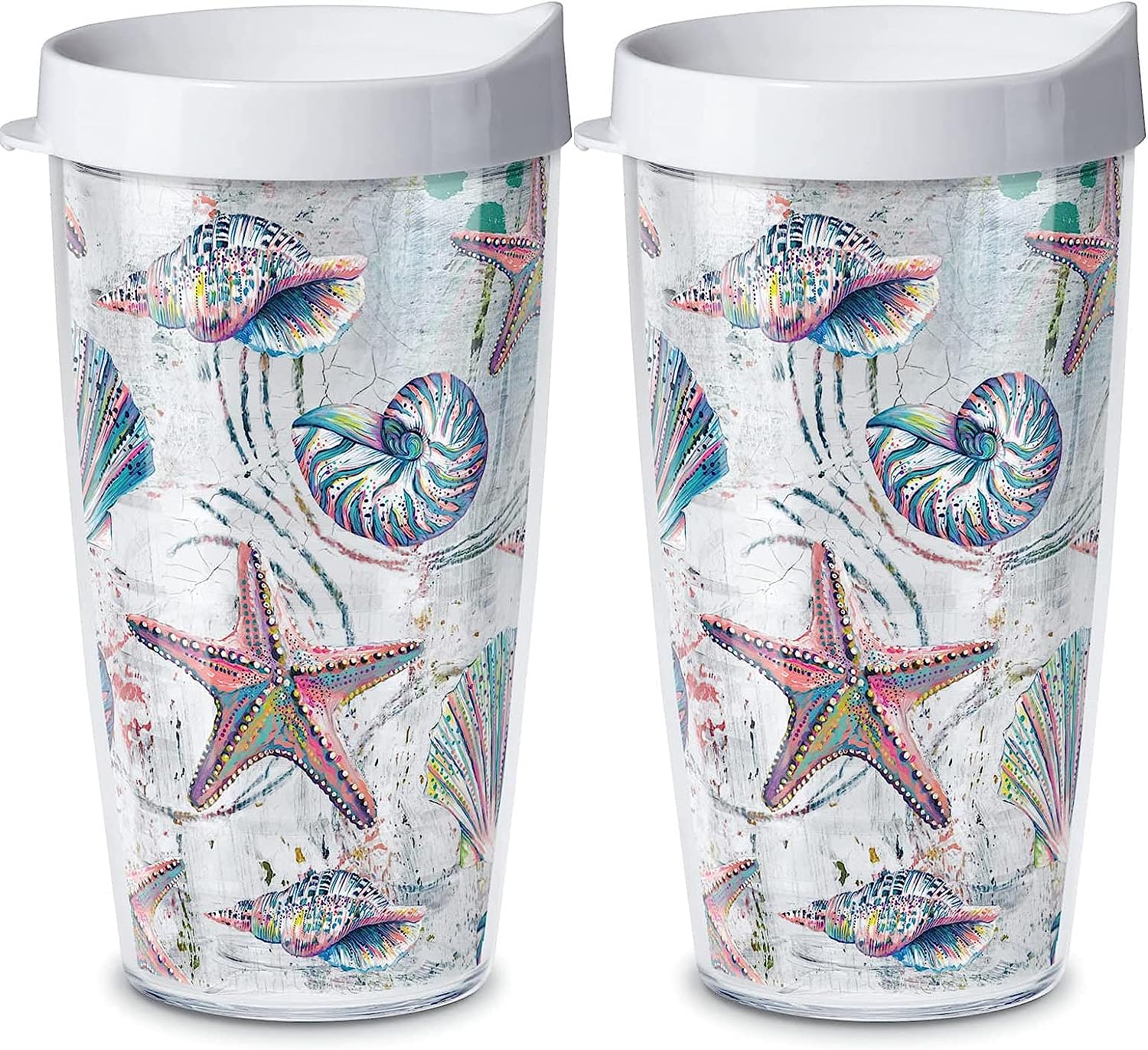 Double Wall Insulated Unbreakable Plastic Travel Tumbler with Lid ...