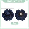 2Pcs Polyester Flower Iron Pins with Round Felt Midnight Blue 153mm ...