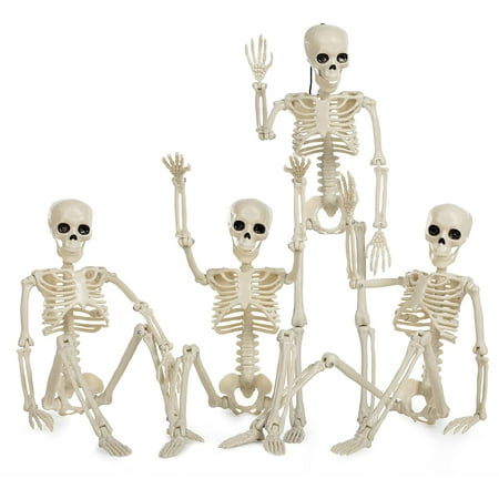 Halloween Skeleton Decorations-4 Packs Full Body Halloween Skeleton ...