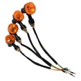 M Buder 4 Pcs Universal Motorcycle Turn Signal Indicators Blinker Amber ...