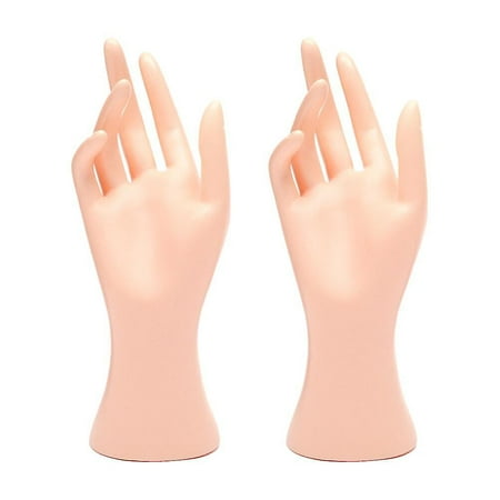 2pcs Female Mannequin Hand Plastic Hand Model Creative Rings Stand ...
