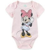 Disney Minnie Mouse Baby Bodysuits (Girls), 3 Pack, Sizes 3M-18M ...