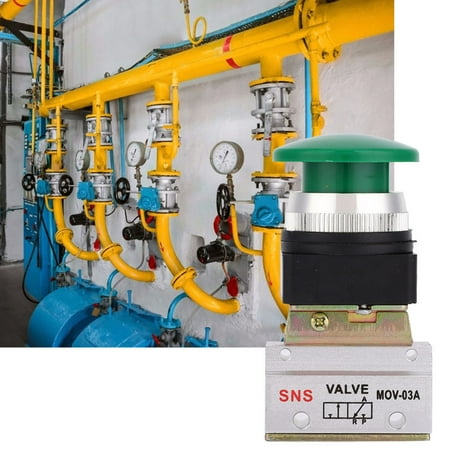 Push Button Pneumatic Mechanical Valve, Stable Airtightness Pneumatic ...