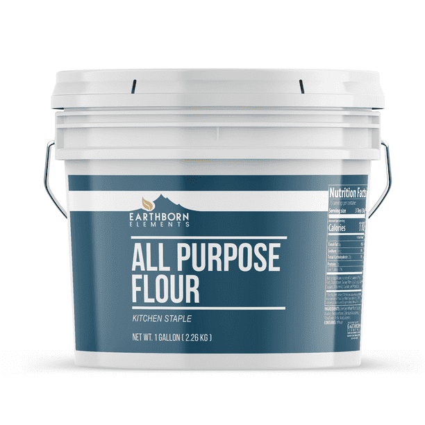 Earthborn Elements All-Purpose Bleached Wheat Flour 1 Gallon Bucket ...