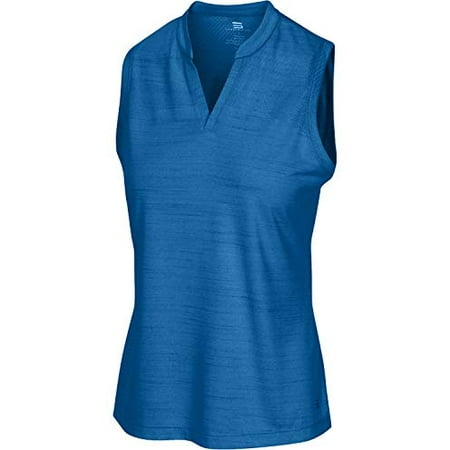 Women?s Sleeveless Collarless Golf Polo Shirt - Dry Fit, Breathable ...