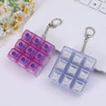 9-Key Fidget Keyboard Keychain, Mini Mechanical Click Keychain Toy with ...