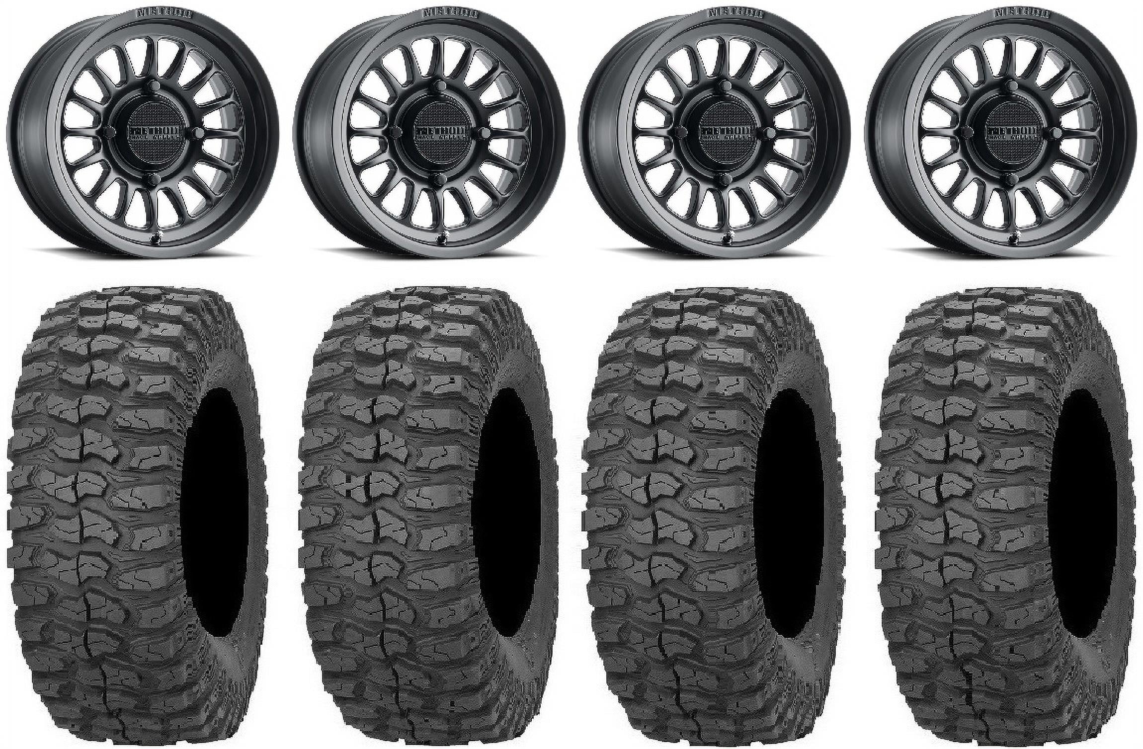 Method 411 14" Black Wheels 30" Rock-A-Billy Tires Can-Am Commander ...