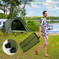 2-Person Outdoor Camping Tent Cot Compact Elevated Tent Set W/ External ...