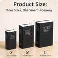 Book Safe with Combination Lock, Book Shaped Security Lock Box ...