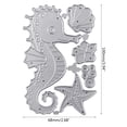 Seahorse for Shell Metal Cutting Dies Stencil Scrapbooking Album Paper ...