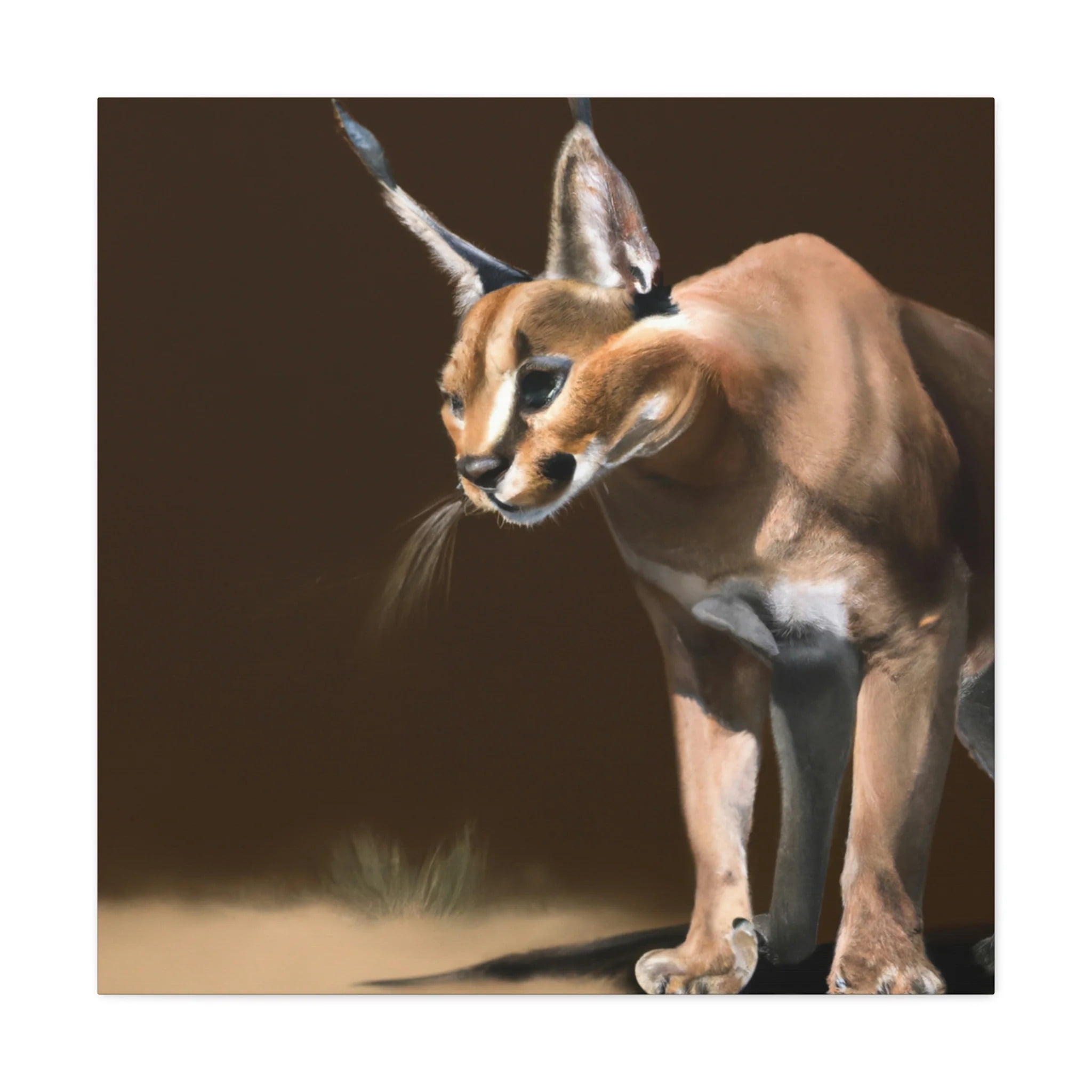 Caracal in Hyperrealism - Canvas - Walmart.com