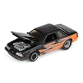 1/64 1990 Ford Mustang LX, Orange with Black Flames, Rick's Auto Sales ...