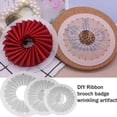 Agiufgs Ribbon Flower Maker Template, Creates Uniform Pleated Ribbon ...
