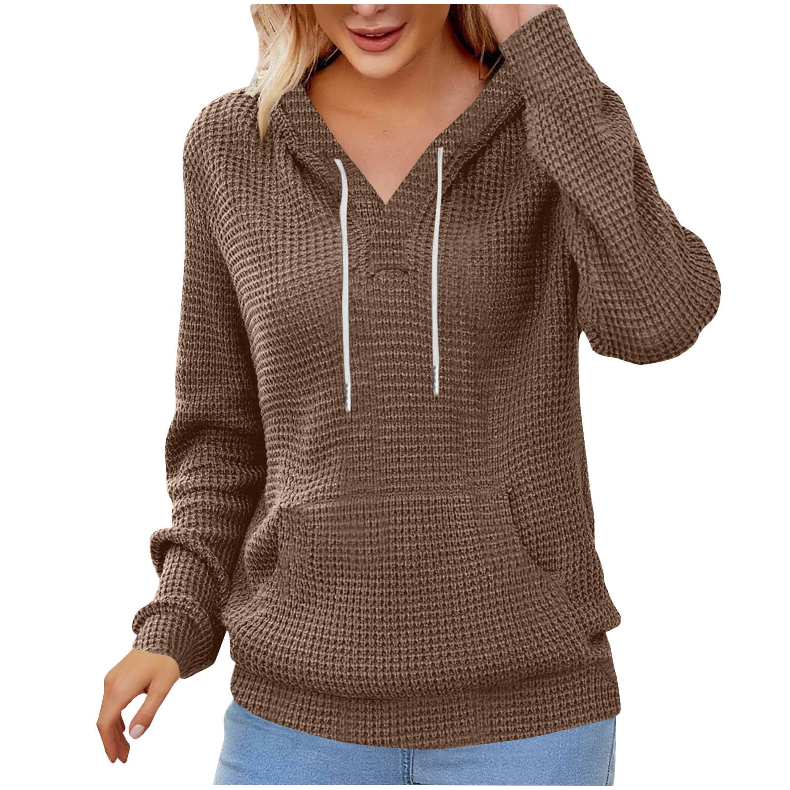 Click here for Lenpel Hoodies For Women Long Sleeve Drawstring Te... prices