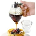Vorkoi Clear Syrup Dispenser, Plastic Honey Pourer, 8 Oz Glass Bottle ...