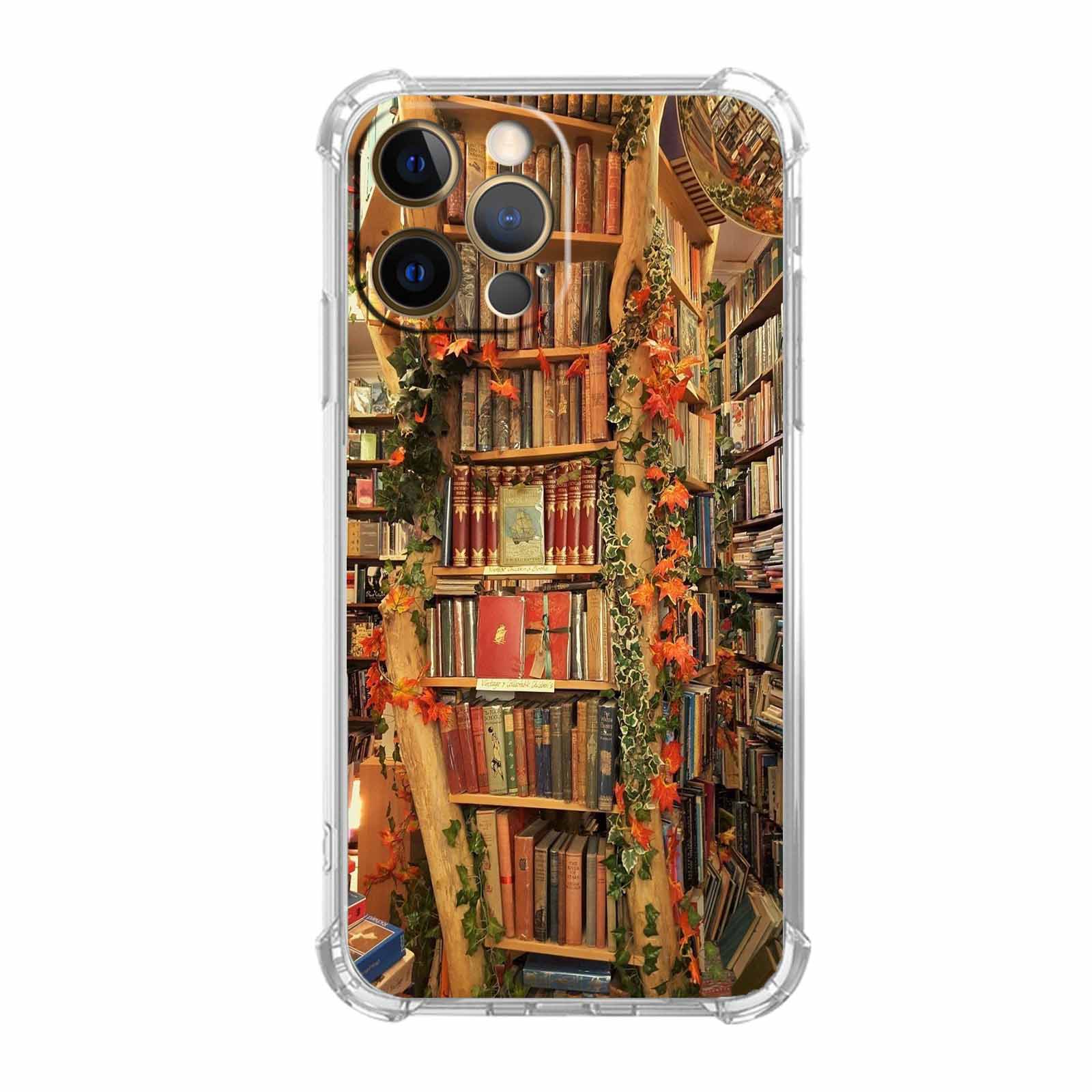 Garden Library Case for iPhone 11 Pro Max,Aesthetic Art Design Pattern Soft Full TPU Bumper ...