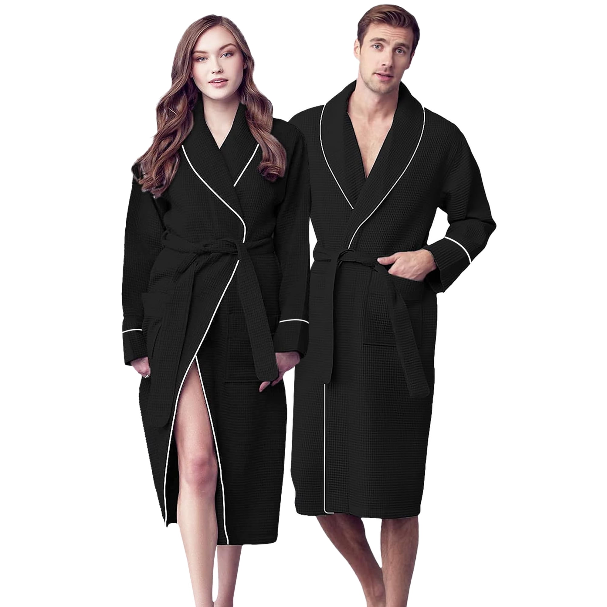 Click here for Canadian Linen Women Shawl Collar Terry Waffle Bat... prices