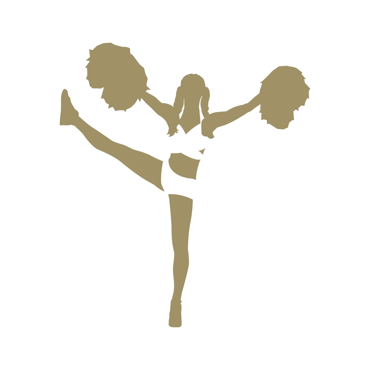 Cheerleading Cheerleader Sticker Decal Die Cut - Self Adhesive Vinyl ...