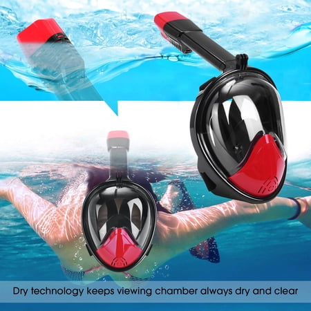 Adult Fully Dry Diving Mask Swimming Full Face Mask Diving Scuba Diving ...