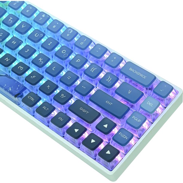ASA Pudding Keycaps Translucent ASA Profile Dye-Sub 60 Percent 60% PBT ...