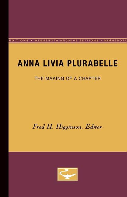 Buy Anna Livia Plurabelle : The Making of a Chapter (Paperback) Online at Lowest Price in India ...