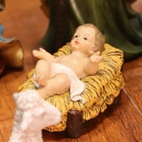 Zayton Small Manger Nativity Set, 11 Piece 5 Inch Figures, Indoor ...
