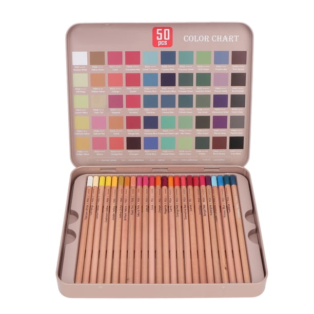 Sketch Pencils Set,50 Colors Colored Pencil Professional Drawing Set ...