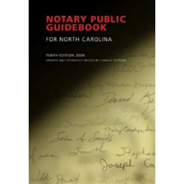 North Carolina Notary Public Manual, 2016 (Paperback) - Walmart.com