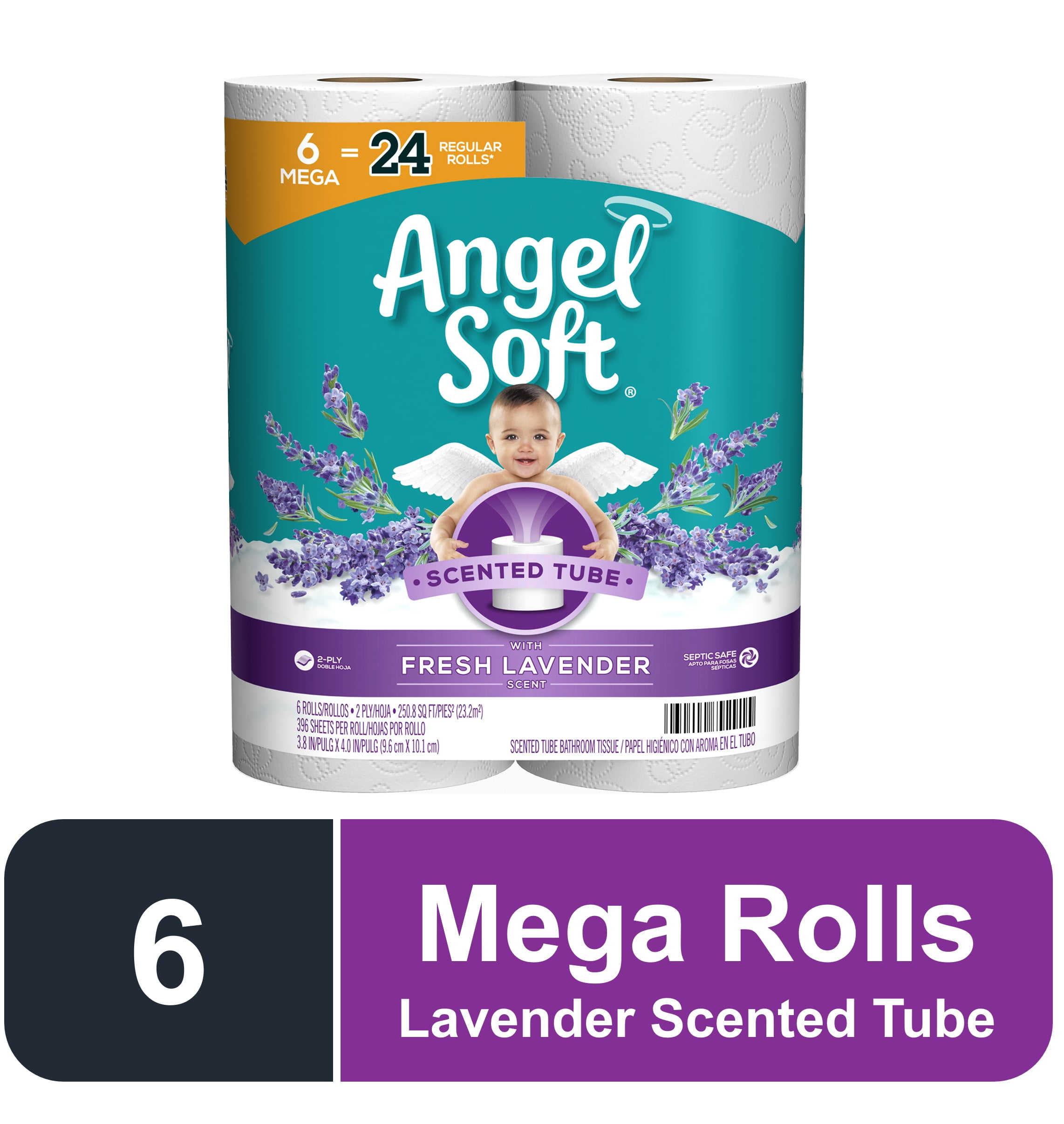 Angel Soft Toilet Paper Fresh Lavender Scent 6 Mega Rolls Walmart angel-soft-toilet-paper-fresh-lavender-scent-6-mega-rolls-walmart