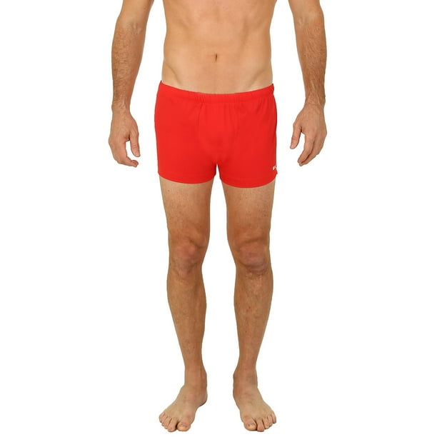 Uzzi Mens Swimwear Briefs Swim Suit Beachwear Boxers, Red, Size: X ...