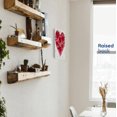 3drose, Red Heart of Love in Pattern Style, 15x15 Wall Clock - Walmart.com