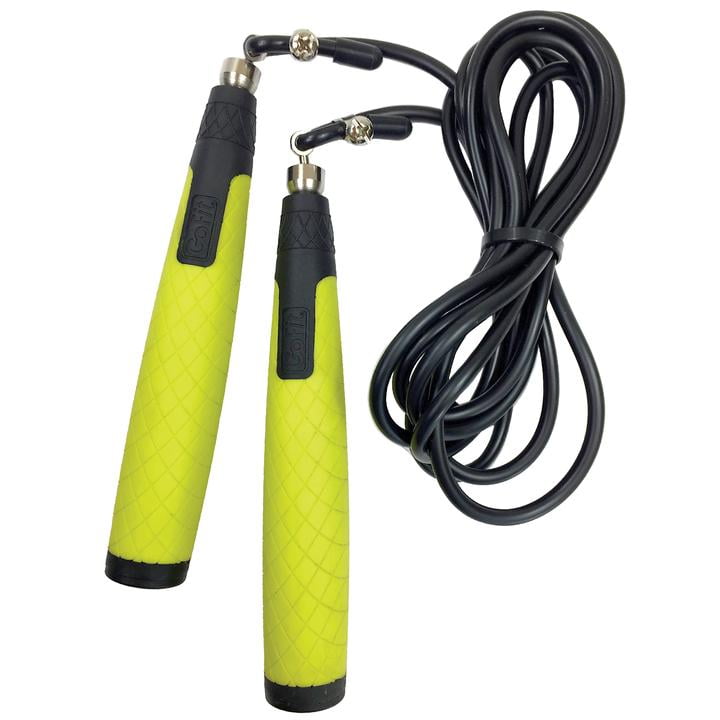 GoFit Speed Training Jump Rope with Padded Foam Grips - Adjustable Pro ...