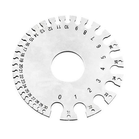 QualitChoice Stainless Steel AWG Wire Gauge Thickness Ruler Gauge ...