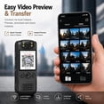 4K Camera with Audio and Video Recording, 128GB Wearable Mini Cam with ...