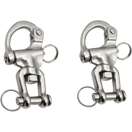 NUNADERNU 2 Pieces Stainless Steel Fixed Shackle, Stainless Steel ...