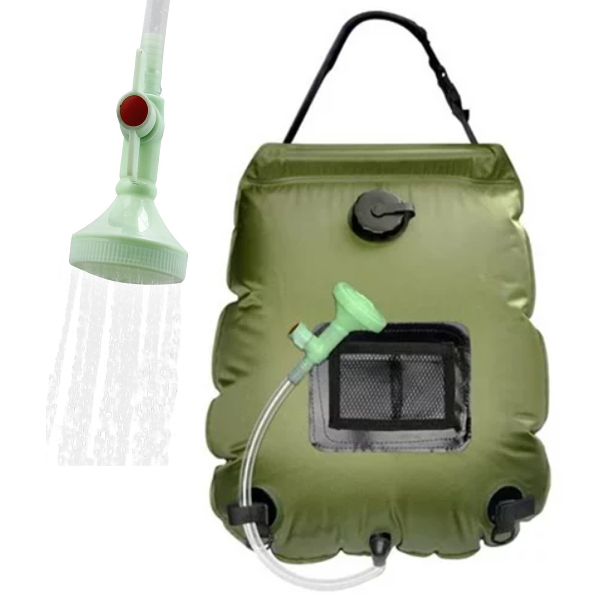 Schanno Camping Shower, 5 Gallon/20L Portable Solar Heating Shower Bag ...