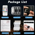 4PCS Wireless LED Strobe Lights with Remote Control, Waterproof USB ...
