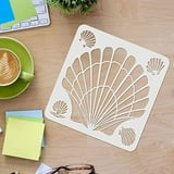 Seashell Stencil 11.8x11.8 inch Reusable Undersea Theme Drawing ...
