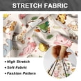 95% Polyester 5% Spandex Stretchy Chair Cover Giraffe 440~450x380~470mm ...