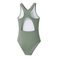 Girl Swimsuit Army Green Girls Swimsuit 1 Piece Quick Dry Kids Bathing ...