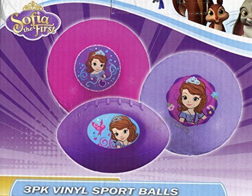 Sofia the First ** 3 Pack ** Vinyl Sports Balls - Walmart.com