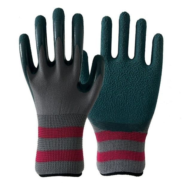 Guantes de protección laboral, guantes de látex con relieve, guantes de ...